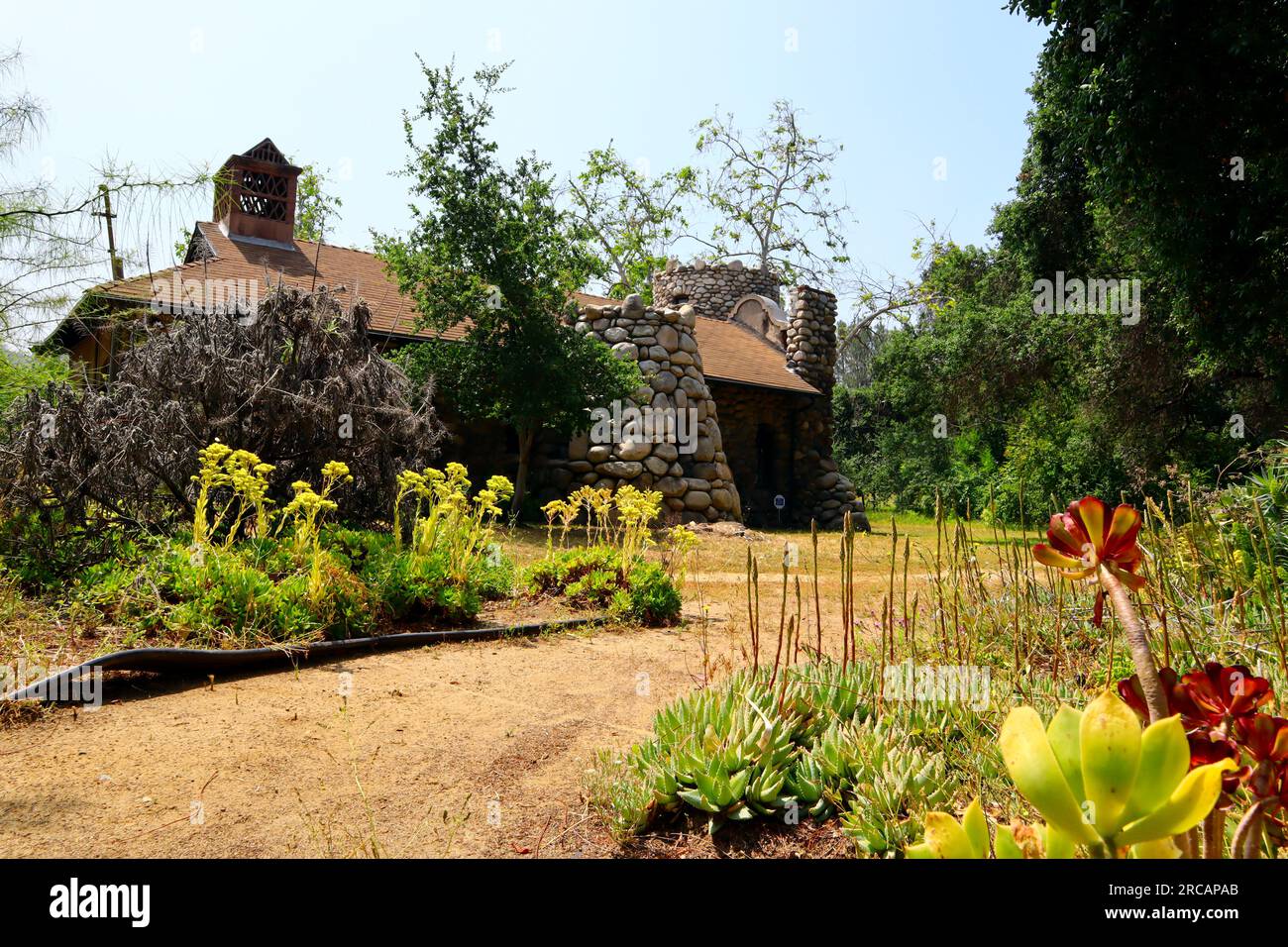 Los Angeles, California: Lummis Home - El Alisal. Rustic Stone House ...