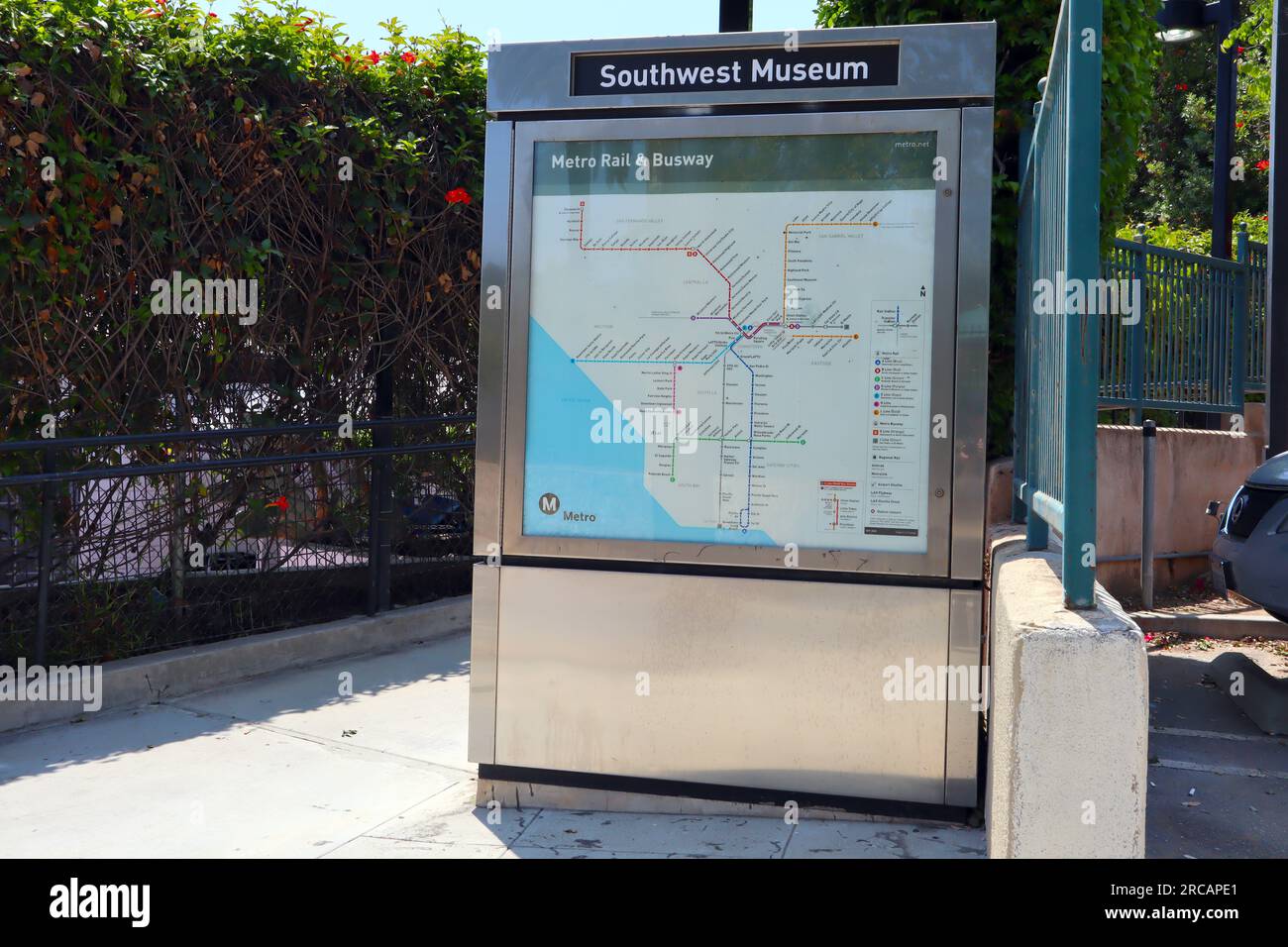 Los Angeles, California: Southwest Museum Metro Rail A Line Station ...