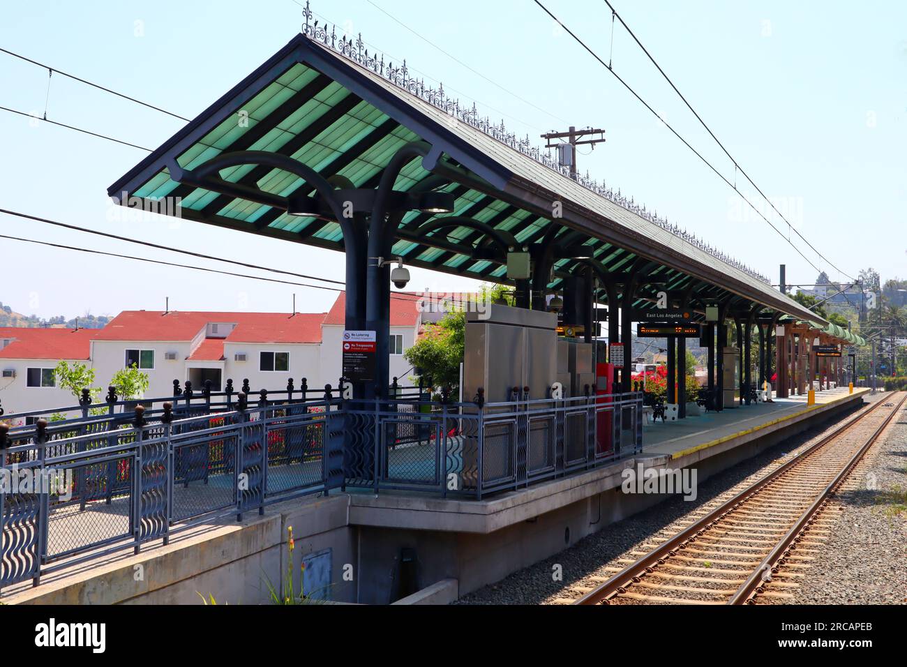 Los Angeles, California: Southwest Museum Metro Rail A Line Station ...