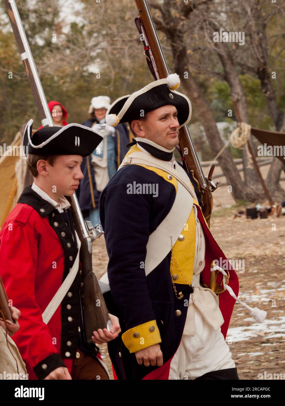 Revolutionary War Reenactment Stock Photo - Alamy