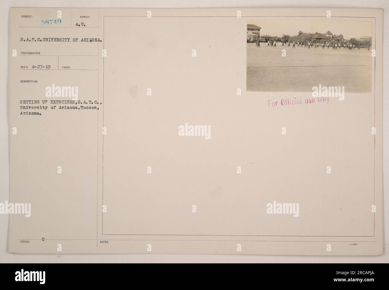 Soldiers participating in exercises at the University of Arizona in ...