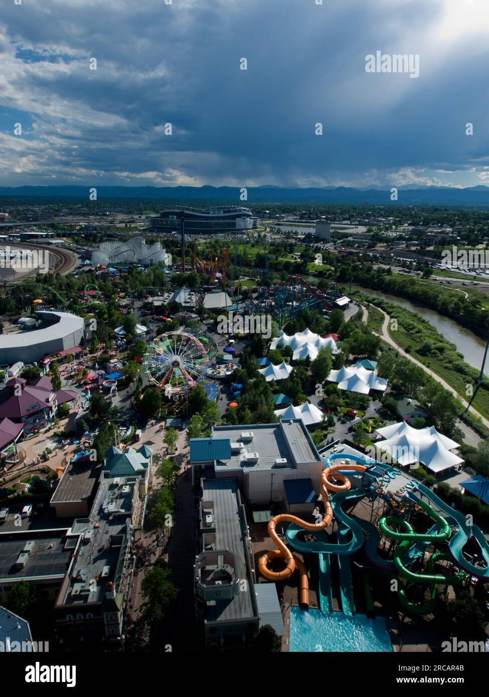 Aerial View of Denver Stock Photo - Alamy