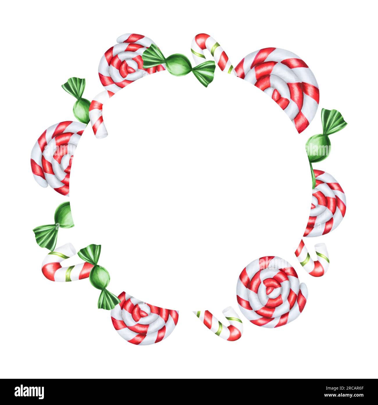Candy Cane Border Clip Art
