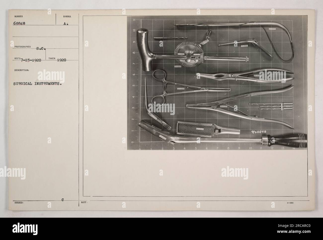 Image depicting a collection of surgical instruments used during World ...