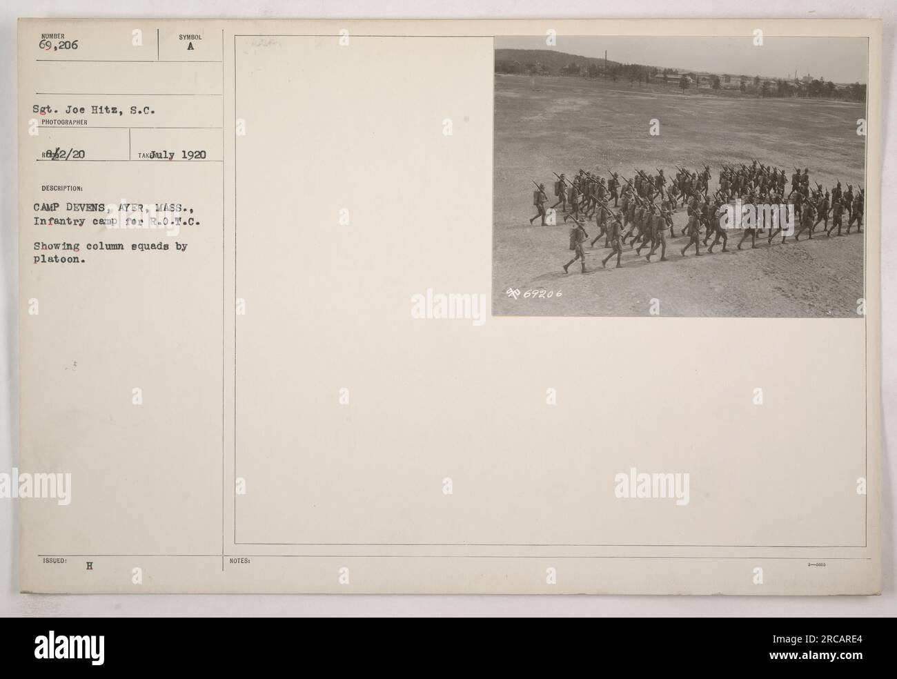 Soldiers at Camp Devens in Ayer, Massachusetts participate in R.O.T.C ...