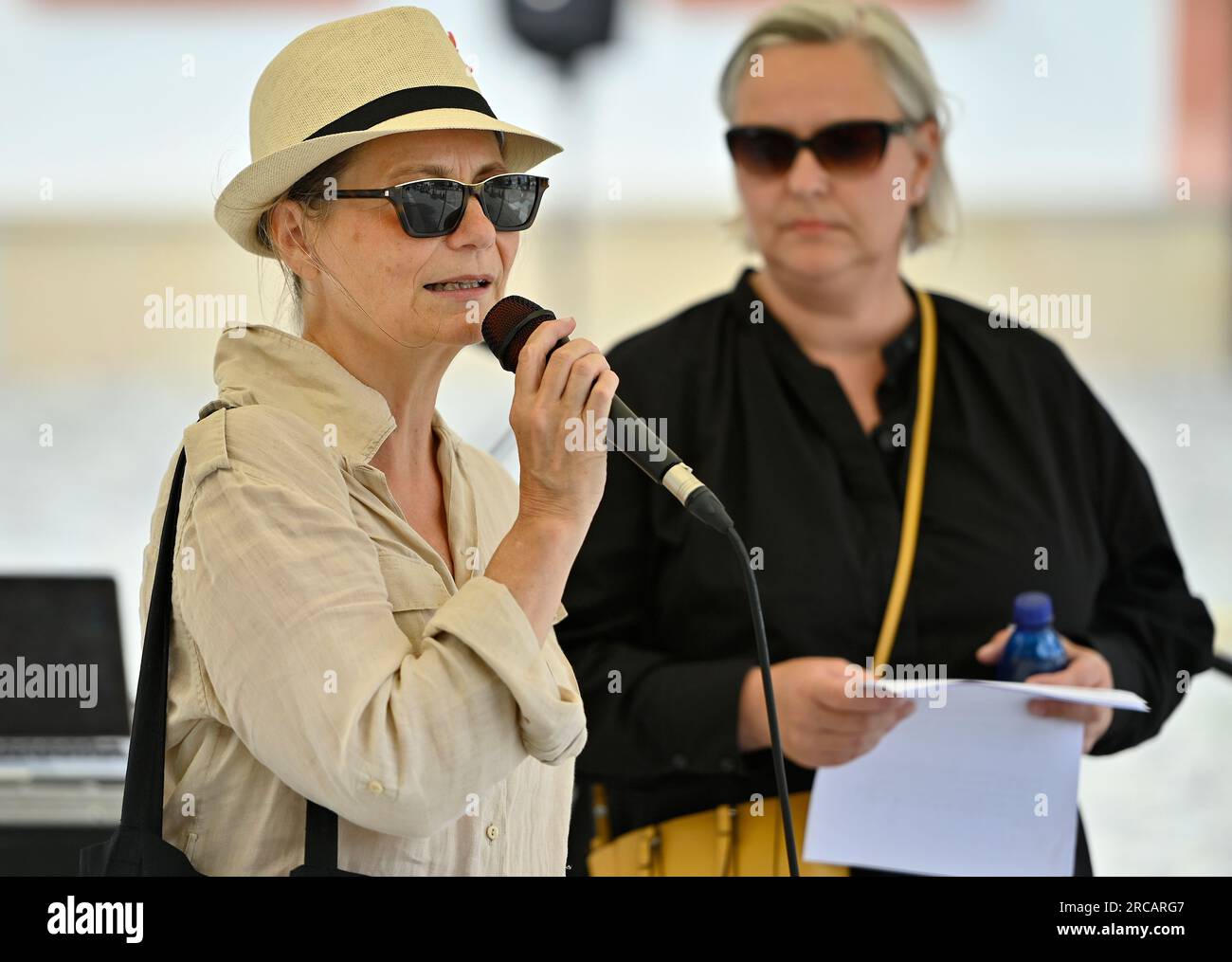 Zdar Nad Sazavou, Czech Republic. 13th July, 2023. Marie Kinska, left ...