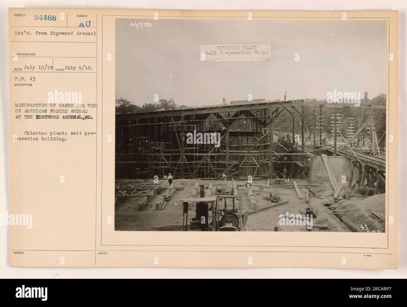 "Manufacture of gases for use by American forces overseas at the ...