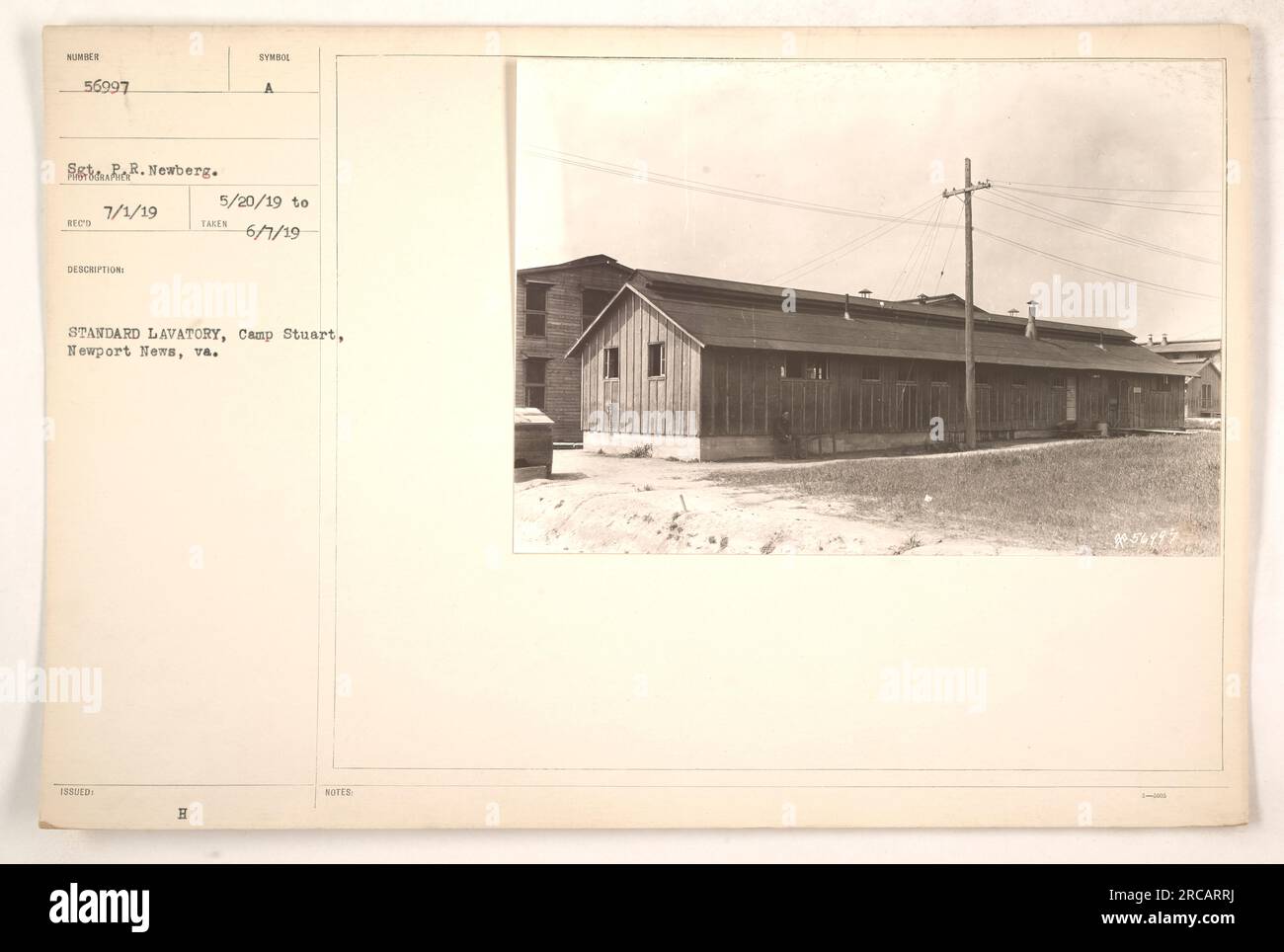A standard lavatory in Camp Stuart, Newport News, Virginia. This ...