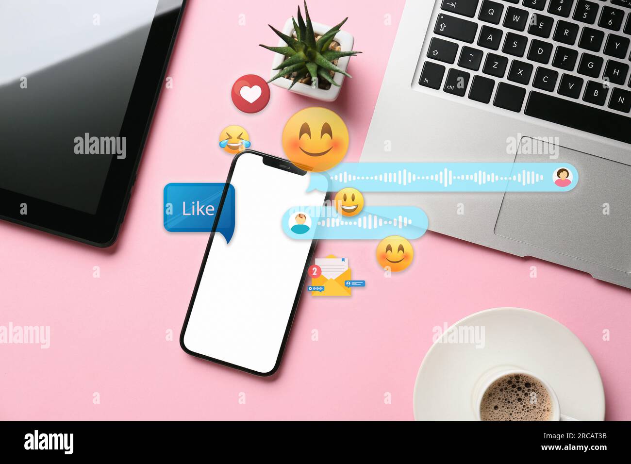 Mobile phone blank screen and social network reactions at workplace ...