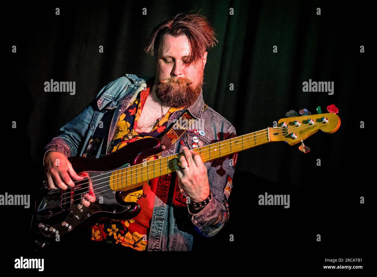 Billy Dedman on bass Stock Photo - Alamy