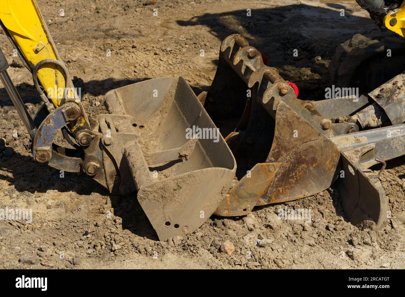 Building site buckets hi-res stock photography and images - Alamy