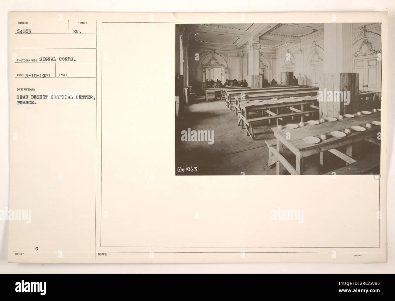 "Beau Desert Hospital Center in France during World War One. This ...