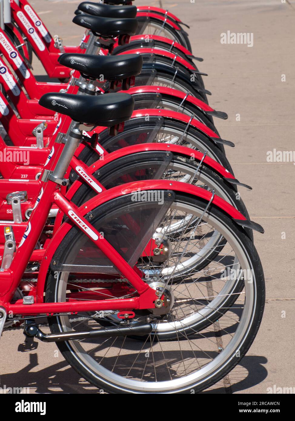 Row of bikes Stock Photo - Alamy