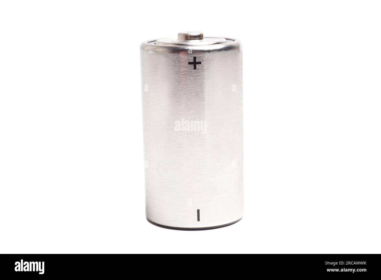 New D battery isolated on white Stock Photo - Alamy