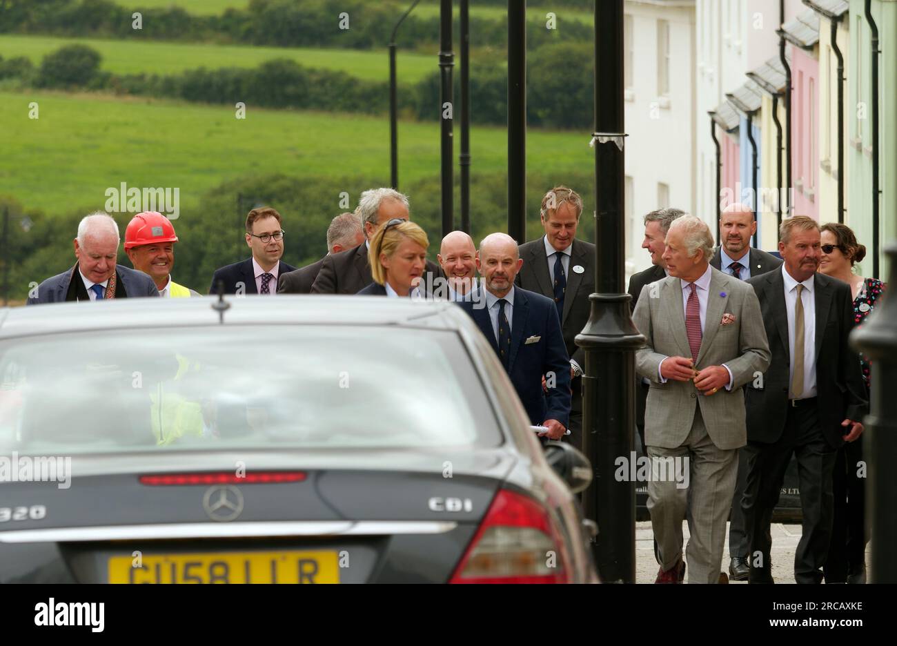 King Charles at Nansledan Cornwall UK Stock Photo - Alamy