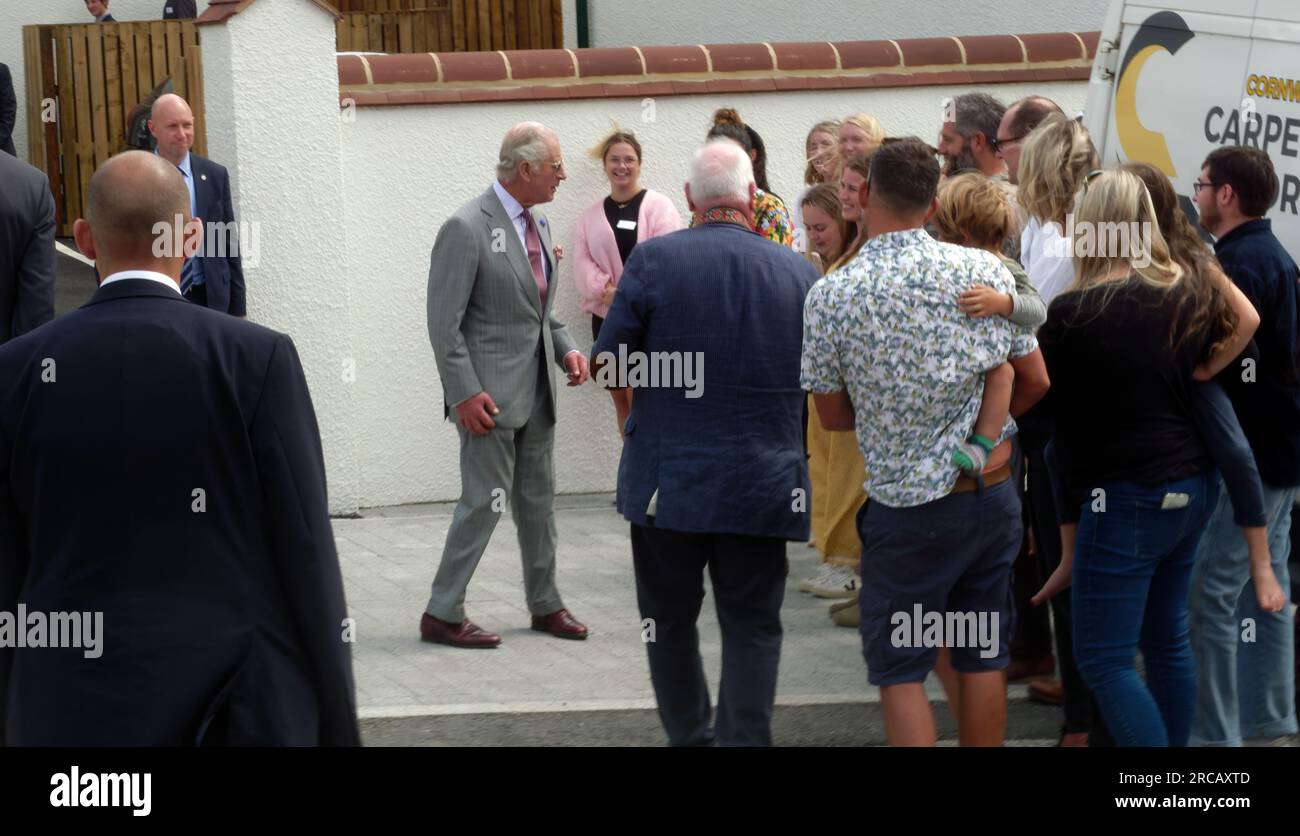 King Charles at Nansledan Cornwall UK Stock Photo - Alamy