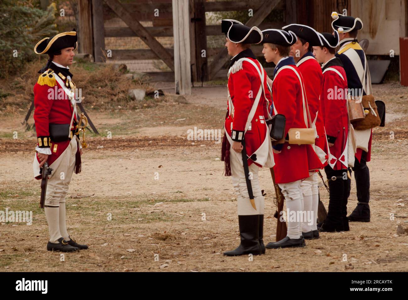 Revolutionary War Reenactment Stock Photo - Alamy
