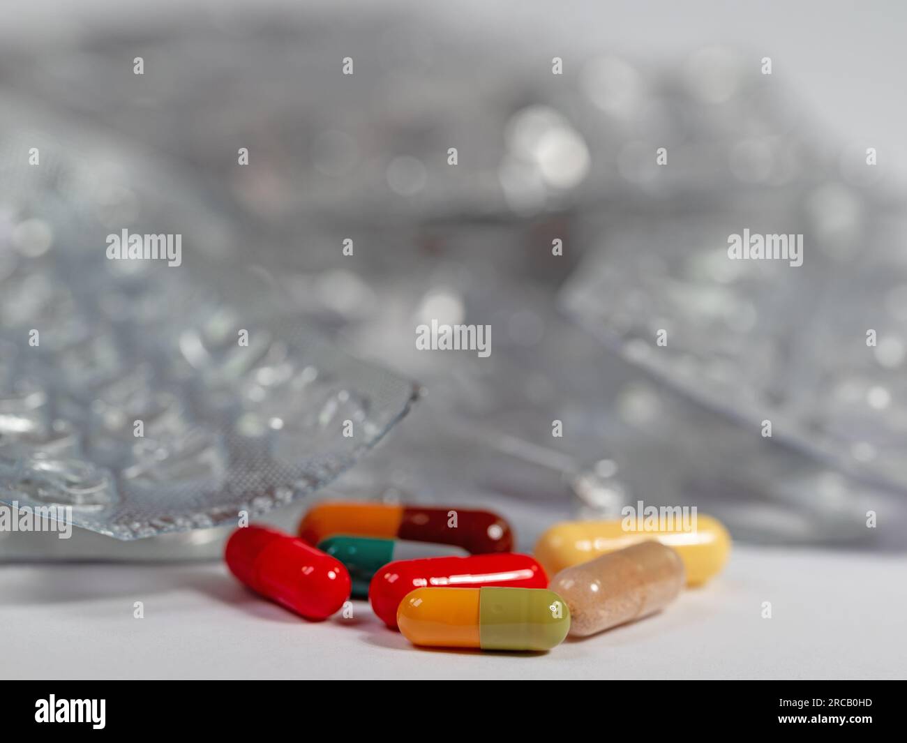 Empty medicine packages, symbolic of medicine shortage Stock Photo - Alamy
