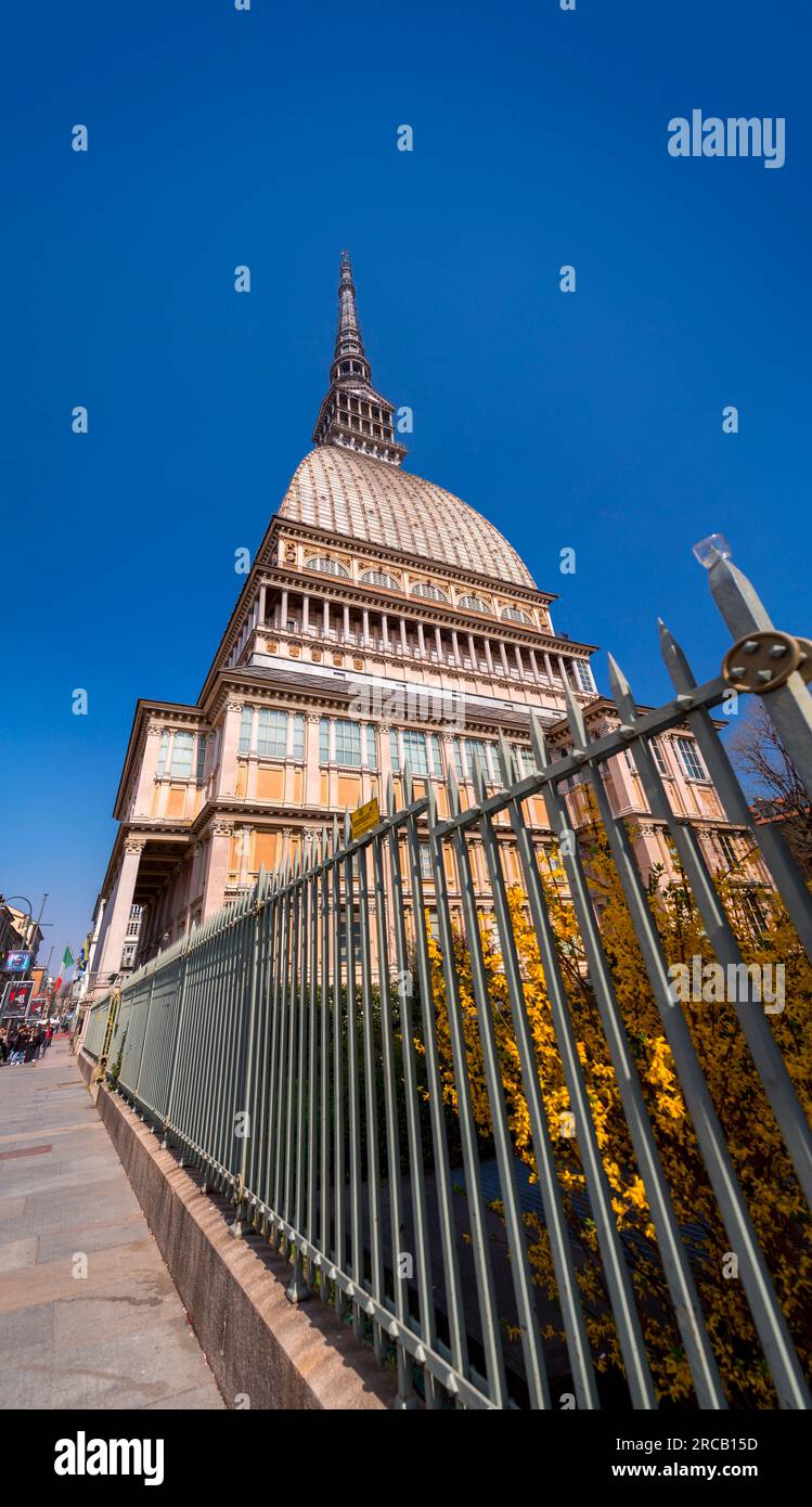 Turin, Italy - March 28, 2022: The Mole Antonelliana, a major landmark ...