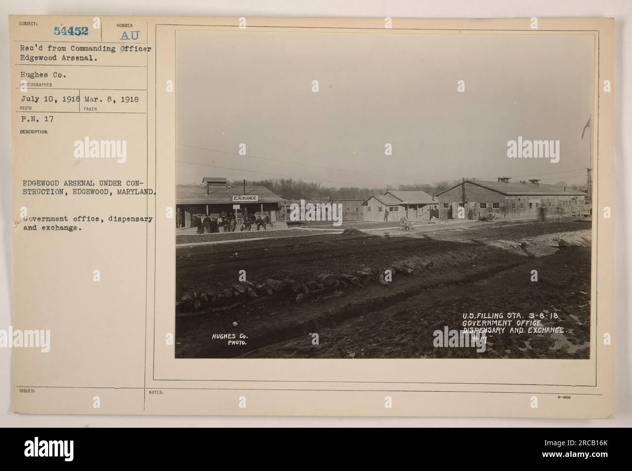 Edgewood Arsenal under construction in Edgewood, Maryland. The ...