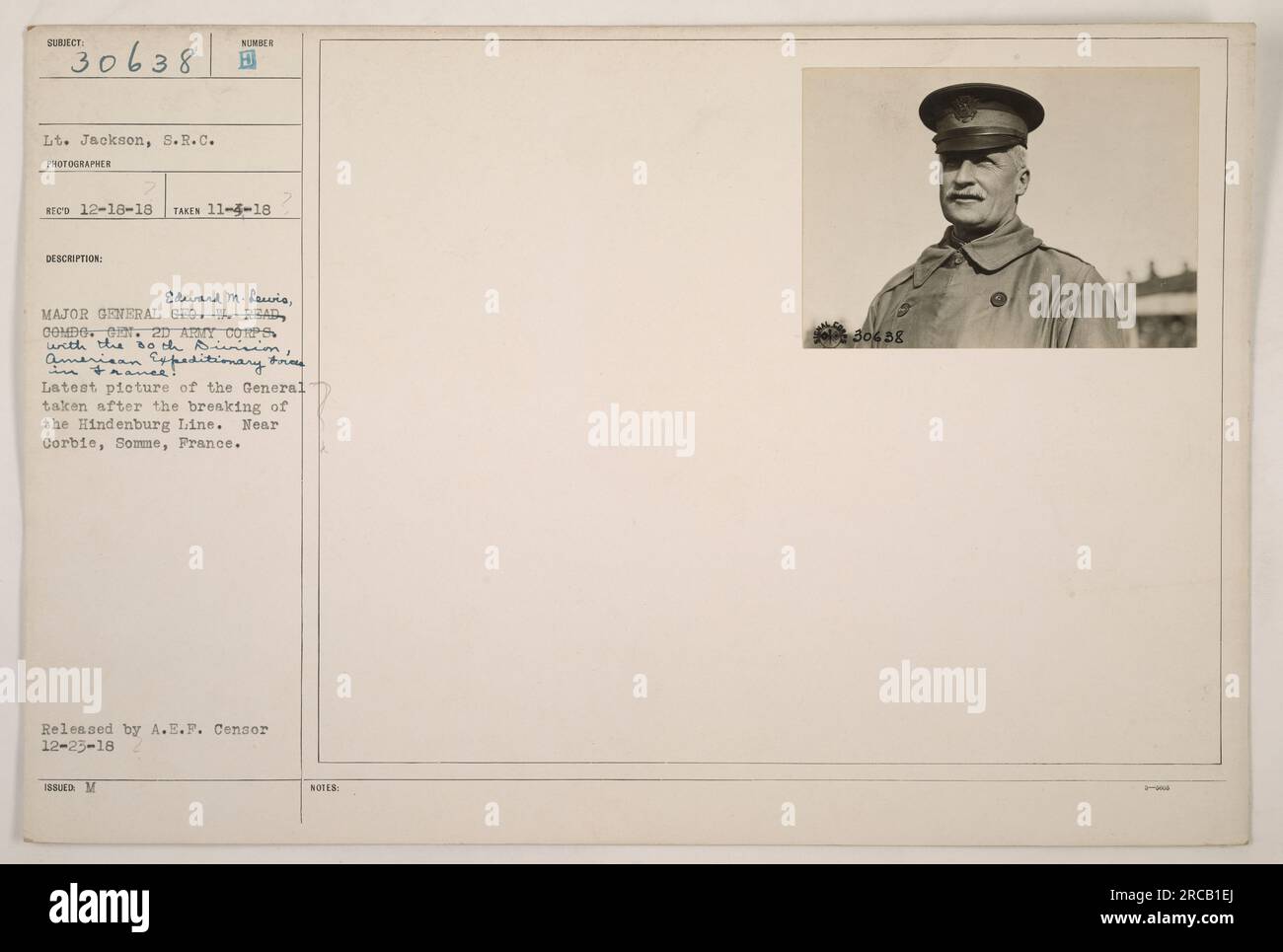 Lt. Jackson captured this photograph, labeled 111-SC-30638, on November ...