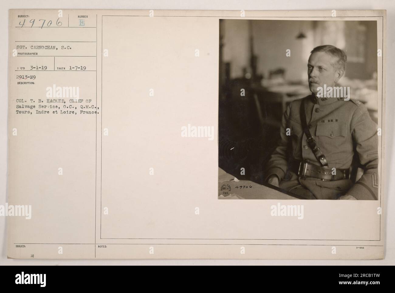 Col t b hacker hi-res stock photography and images - Alamy