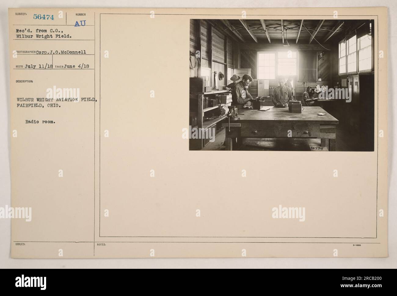 Radio equipment SUBIECT 56474 received from Commanding Officer at ...