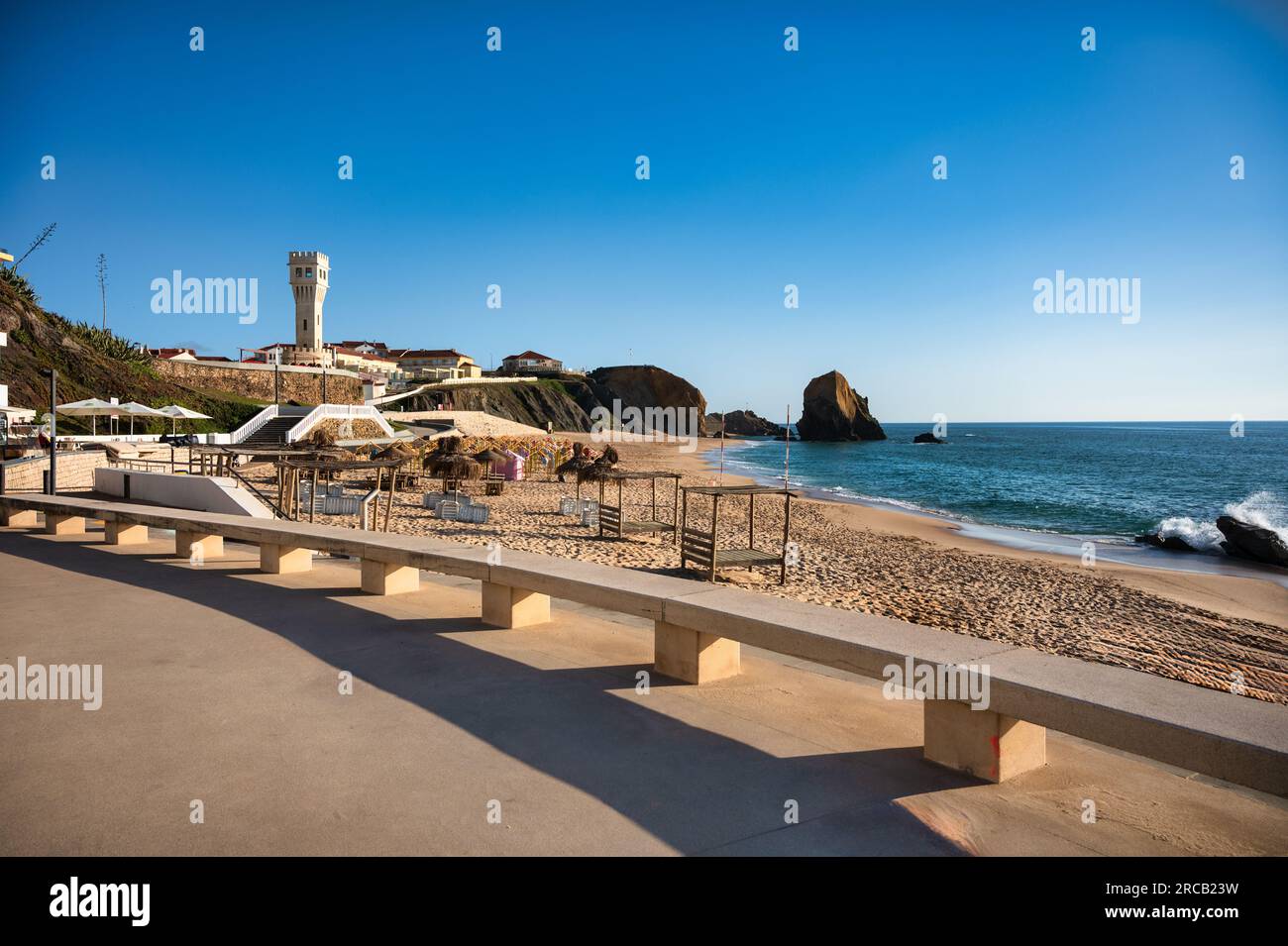 Santa Cruz beach in Santa Cruz Portugal Stock Photo - Alamy