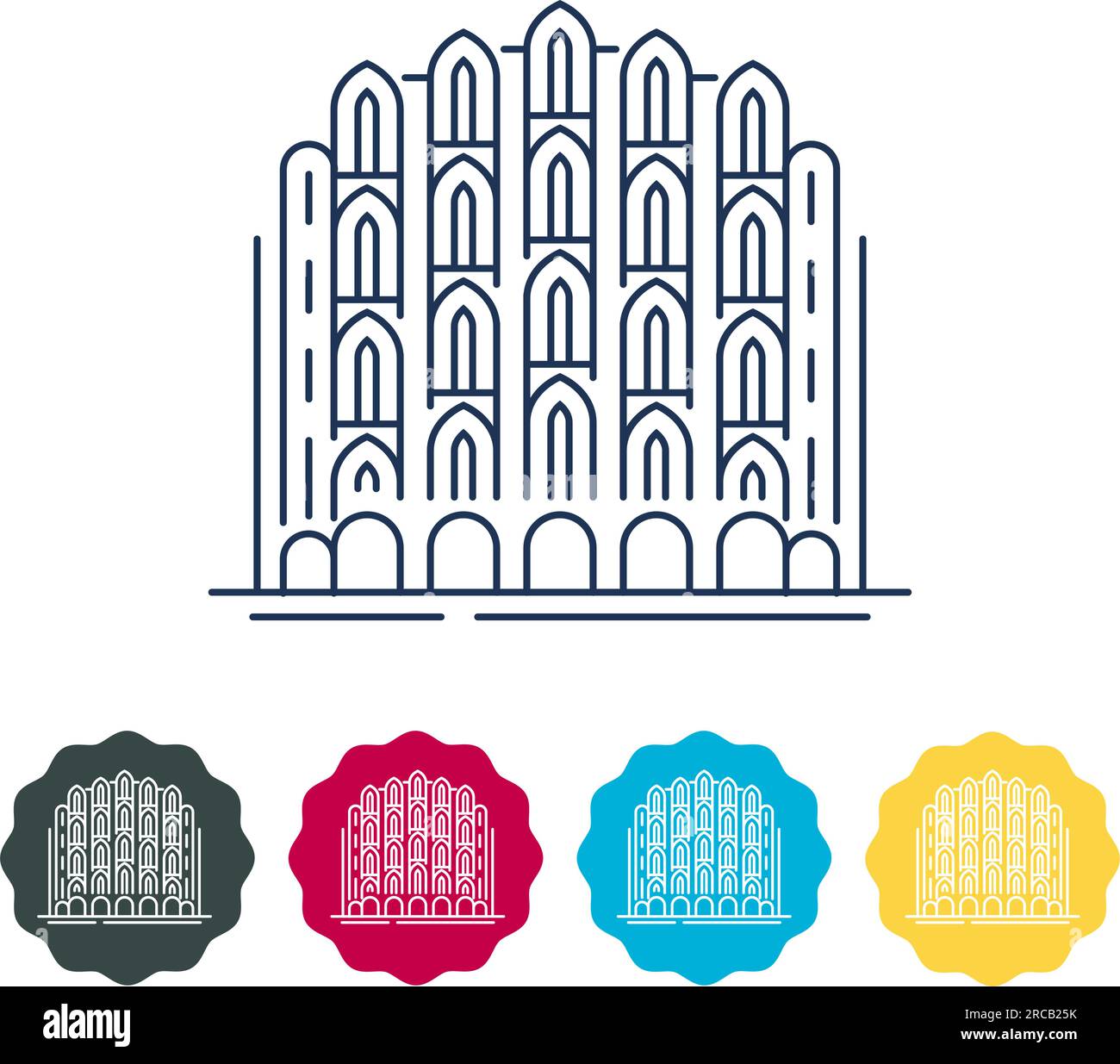 Hawa mahal, jaipur Cut Out Stock Images & Pictures - Alamy