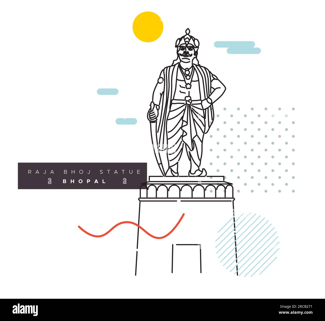 Bhopal illustration Cut Out Stock Images & Pictures - Alamy