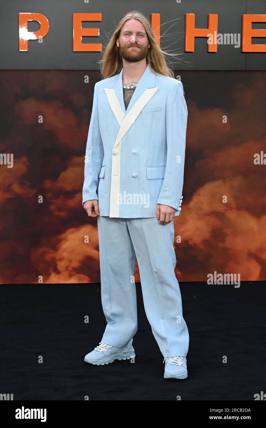 London, UK. July 13th, 2023. Sam Ryder arriving at the Oppenheimer UK ...