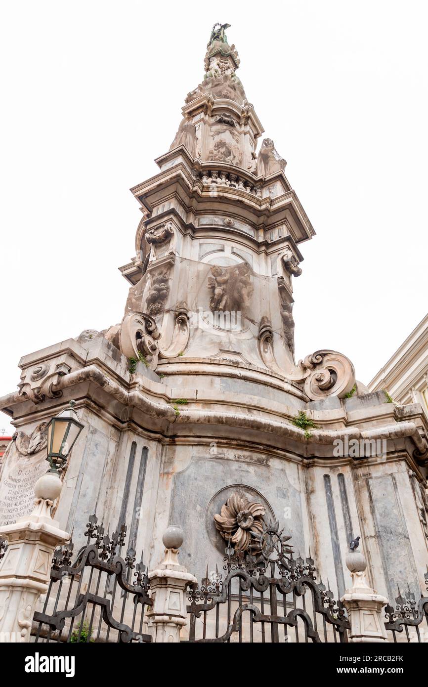 Piazza Gesu Nuovo is a square and church in Naples, located ust outside ...