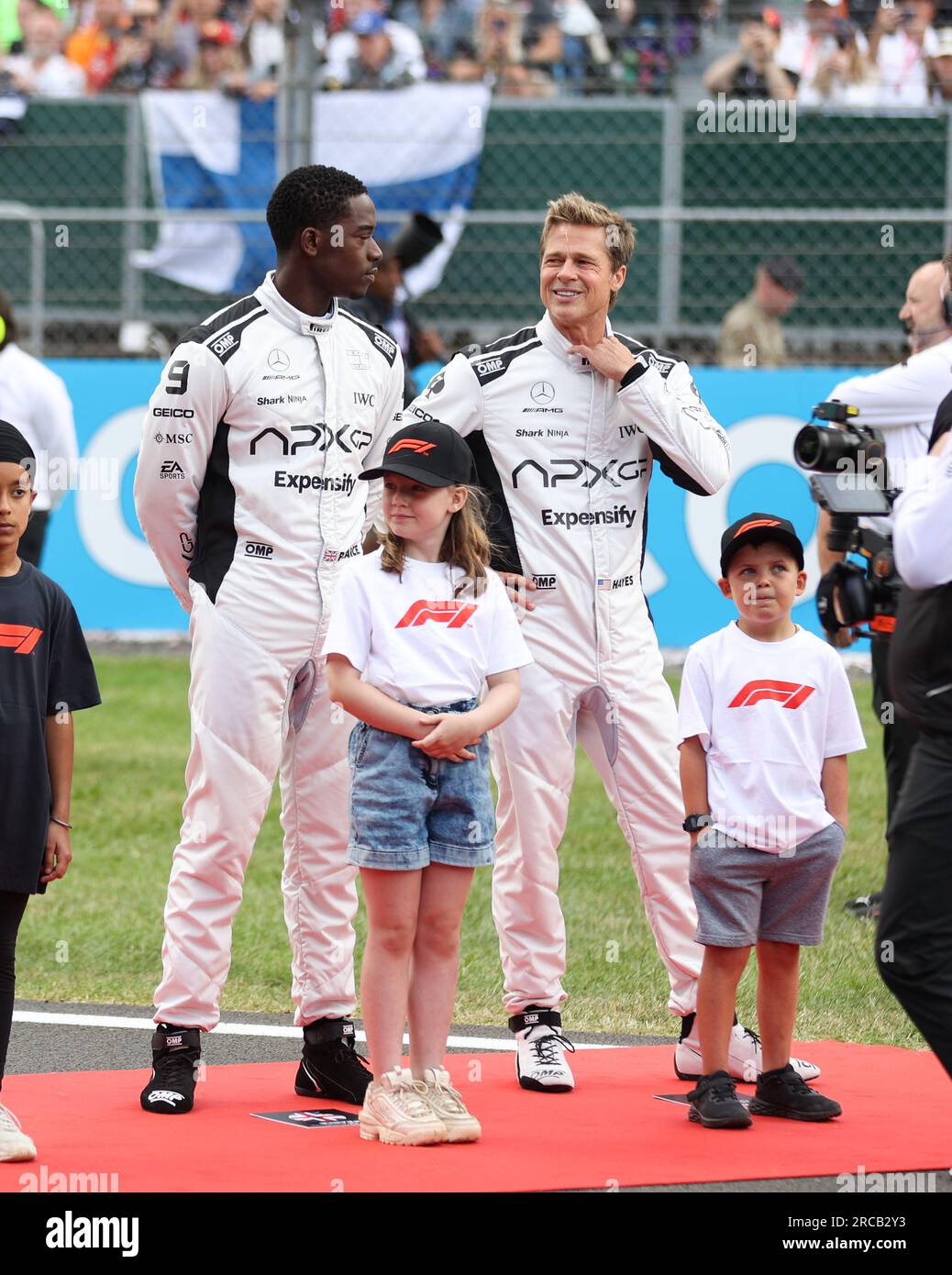 July 9, 2023, United Kingdom: starting grid, grille de depart, IDRIS ...