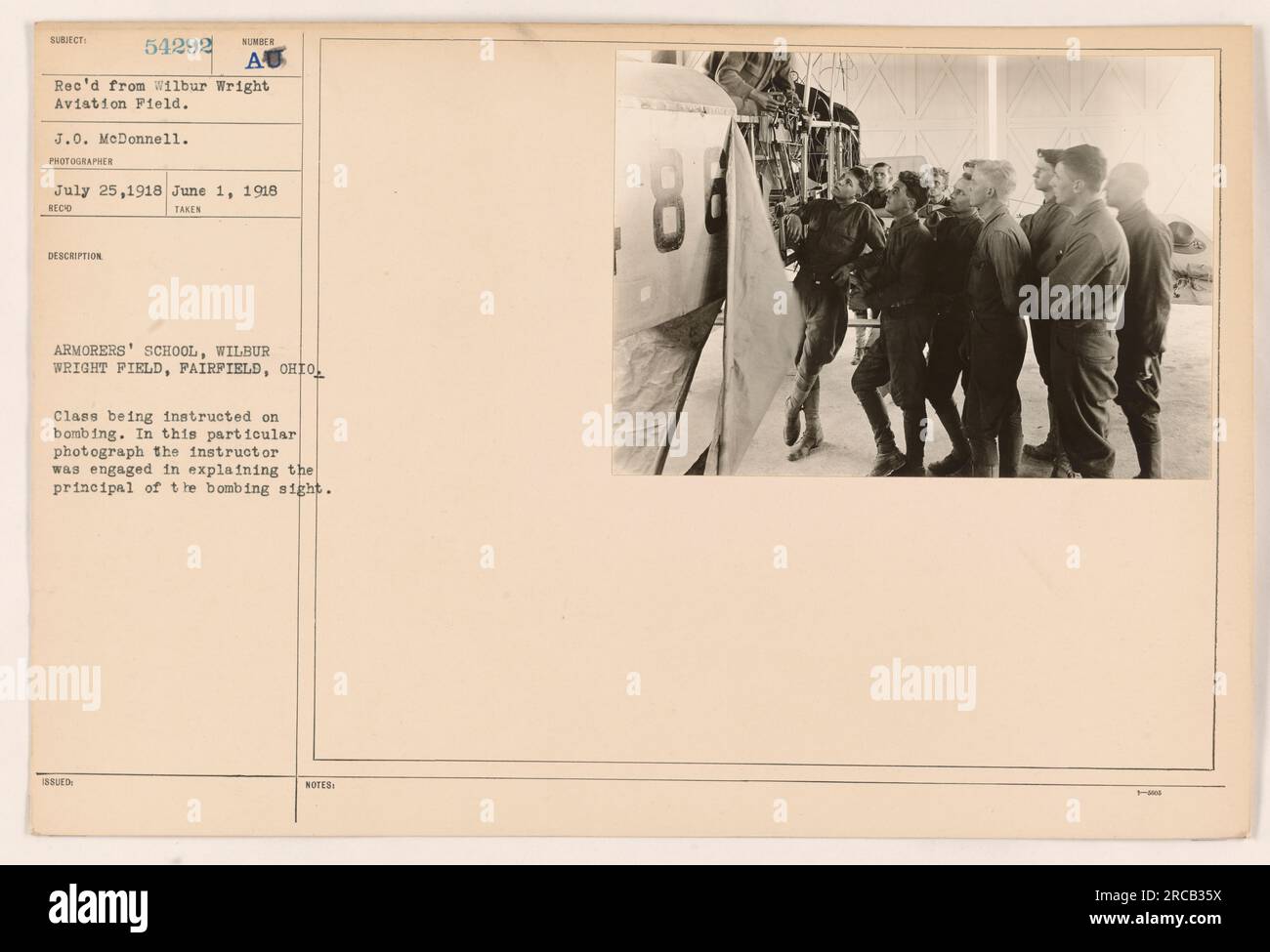 Class at the Armorers' School in Wilbur Wright Field, Fairfield, Ohio ...