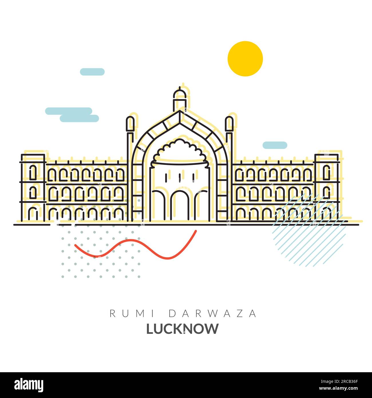 Lucknow tourism Stock Vector Images - Alamy