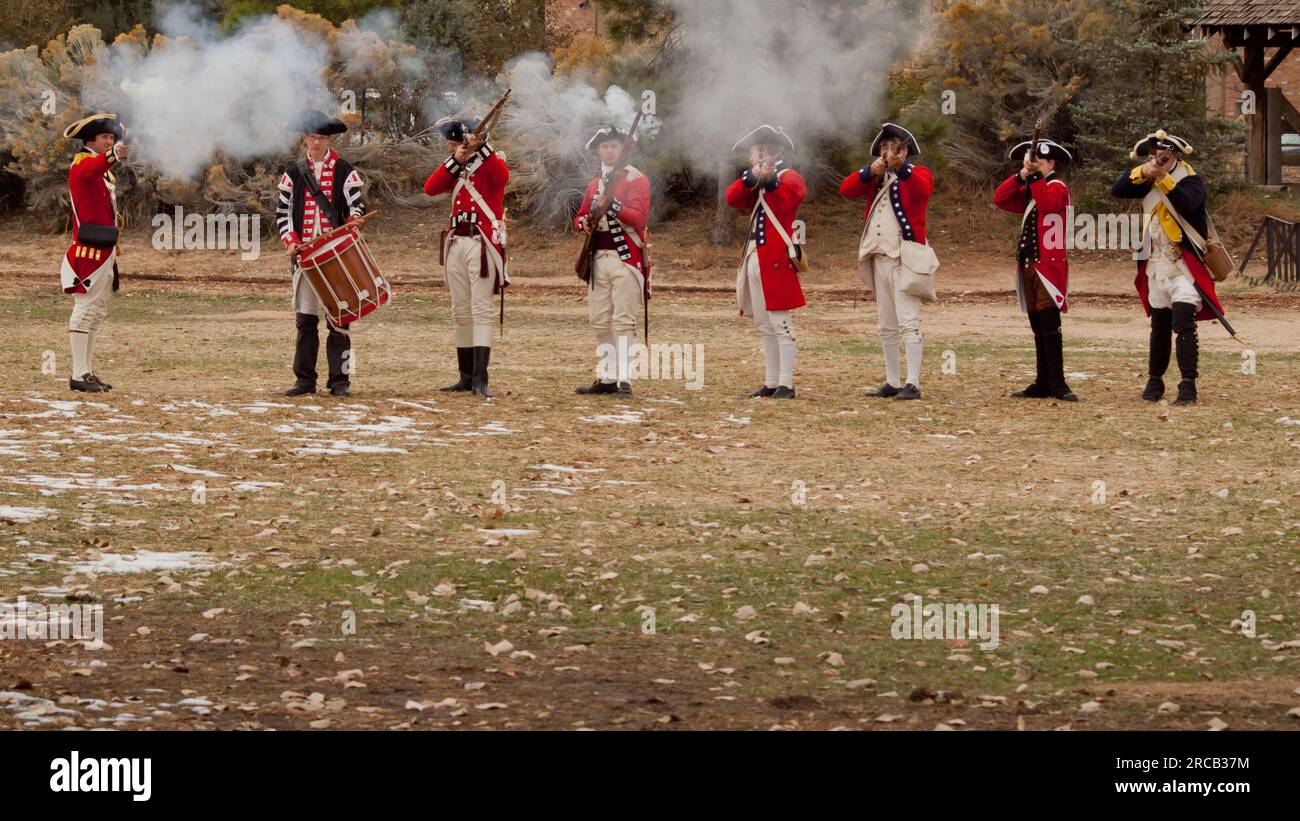 Revolutionary War Reenactment Stock Photo - Alamy