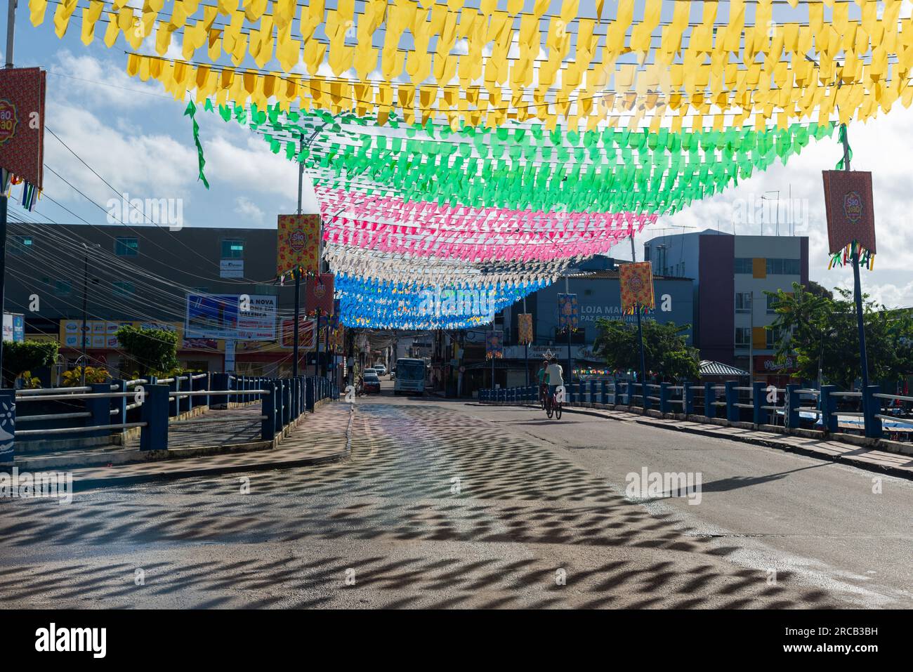 Valenca, Bahia, Brazil - June 24, 2022: Streets of the city of Valenca ...