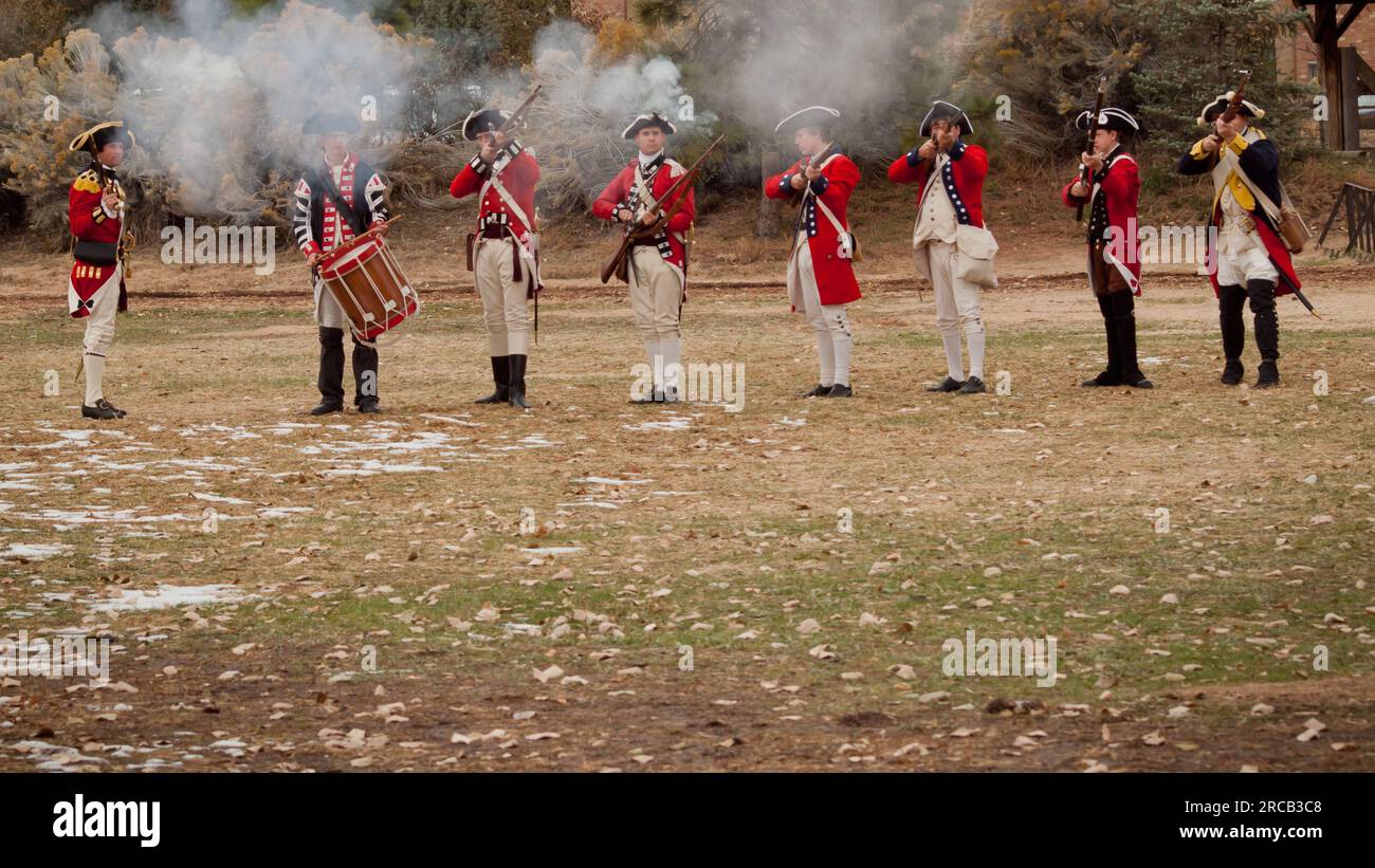 Revolutionary War Reenactment Stock Photo - Alamy