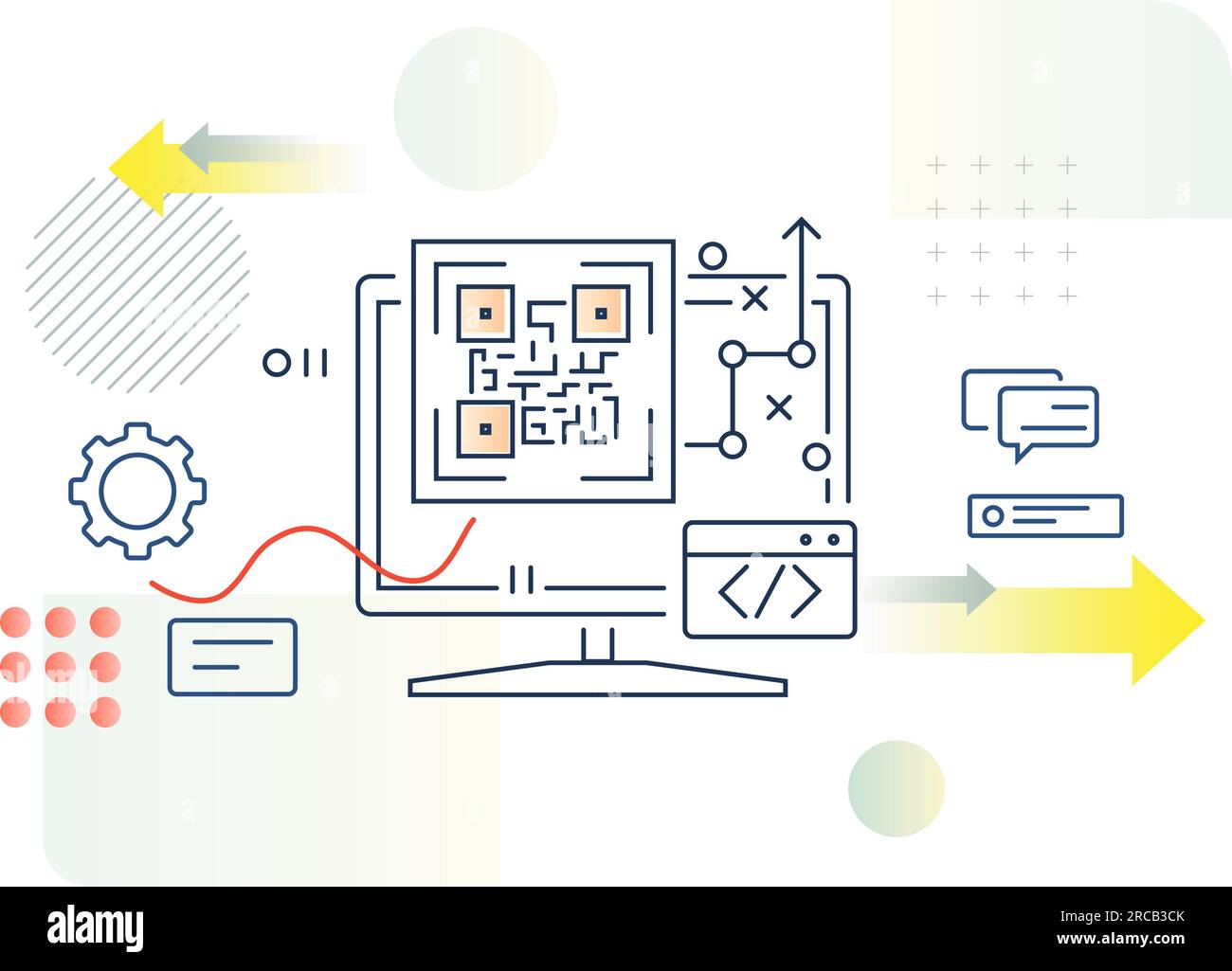 Qr code feedback Stock Vector Images - Alamy