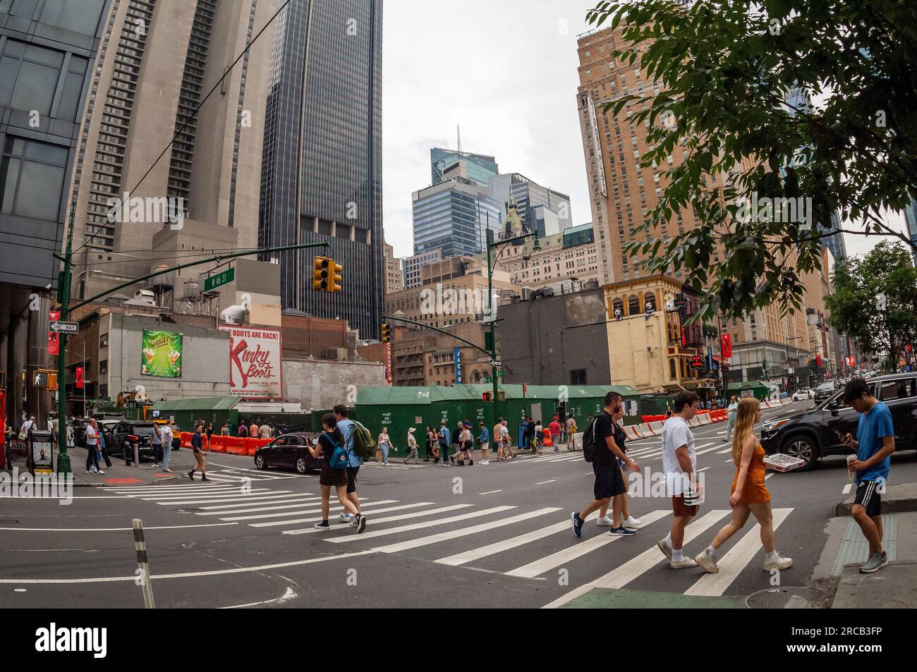 Development on Eighth Avenue in Midtown Manhattan in New York on Sunday ...