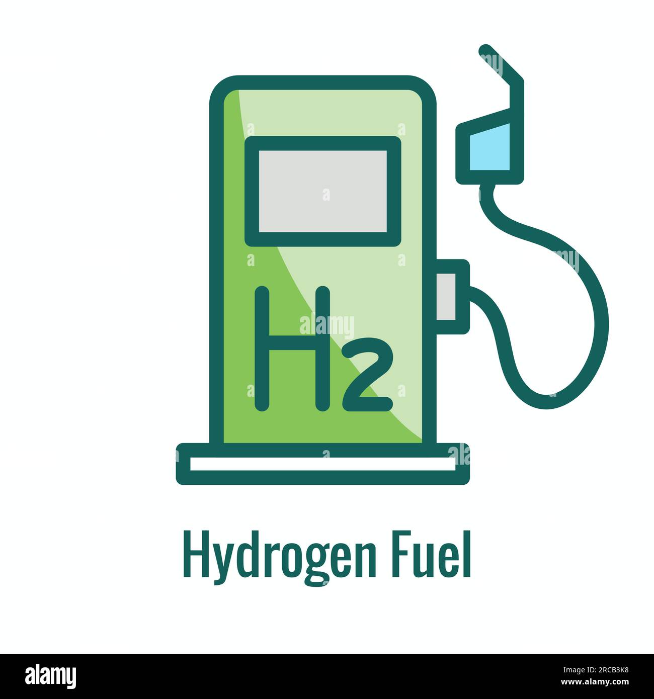 Clean Hydrogen Production with Green Energy Icon Set Stock Vector Image ...