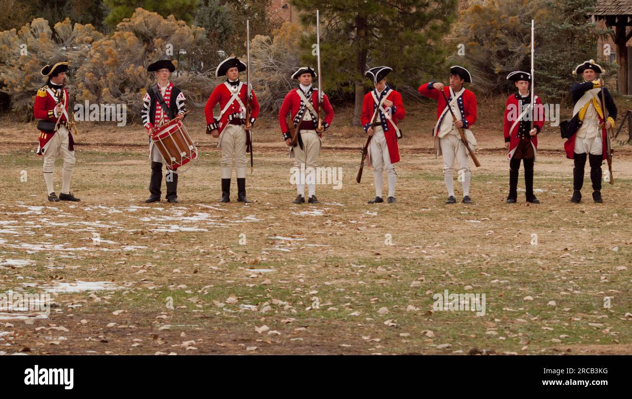 Revolutionary War Reenactment Stock Photo - Alamy