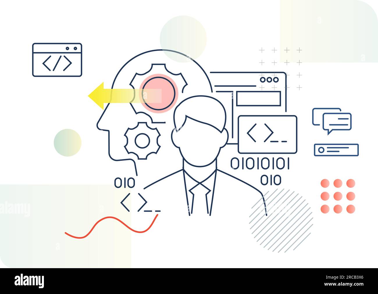 Software Application Design And Development Process Illustration As Eps 10 File Stock Vector