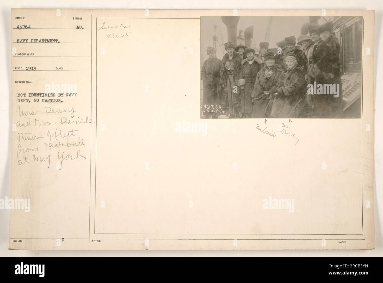 "Mrs. Ruvey and Mrs. Daniels welcome the return of the fleet from ...