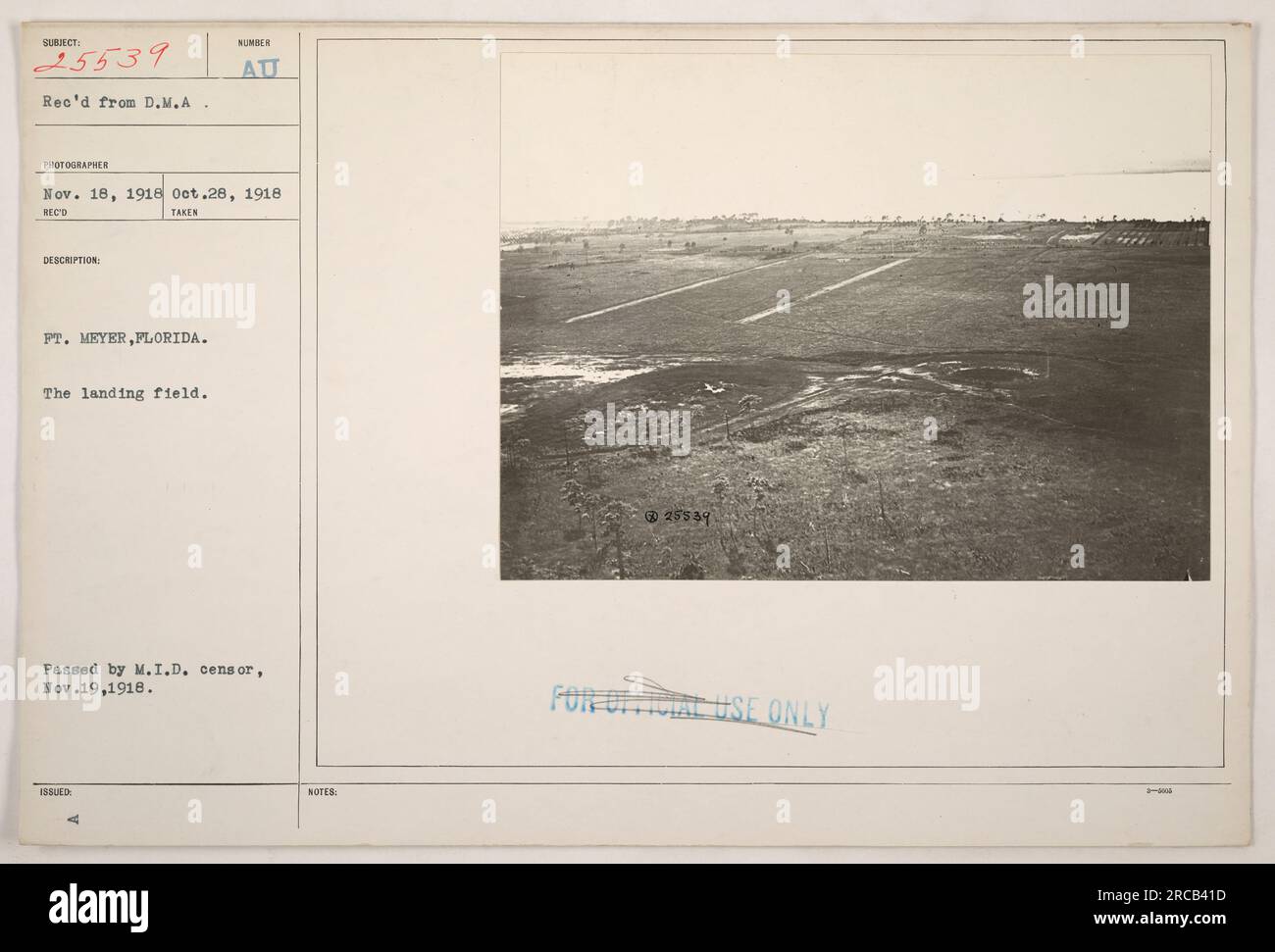 111-SC-25539: An image from PT. Meyer in Florida during World War One ...