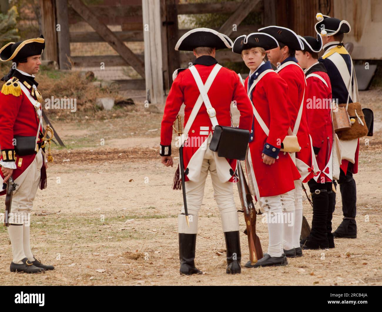 Revolutionary War Reenactment Stock Photo - Alamy
