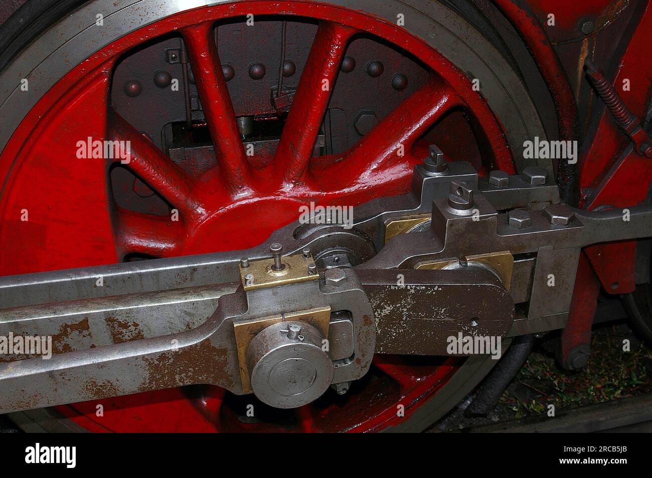 Steam locomotive wheel Stock Photo - Alamy