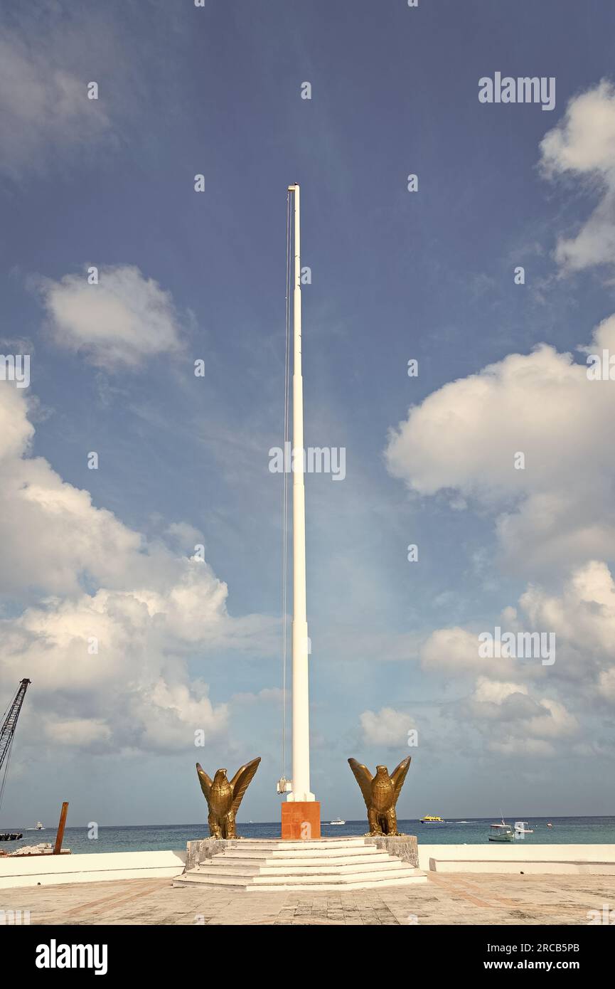 landmark of flagpole monument. majestic landmark of flagpole monument ...