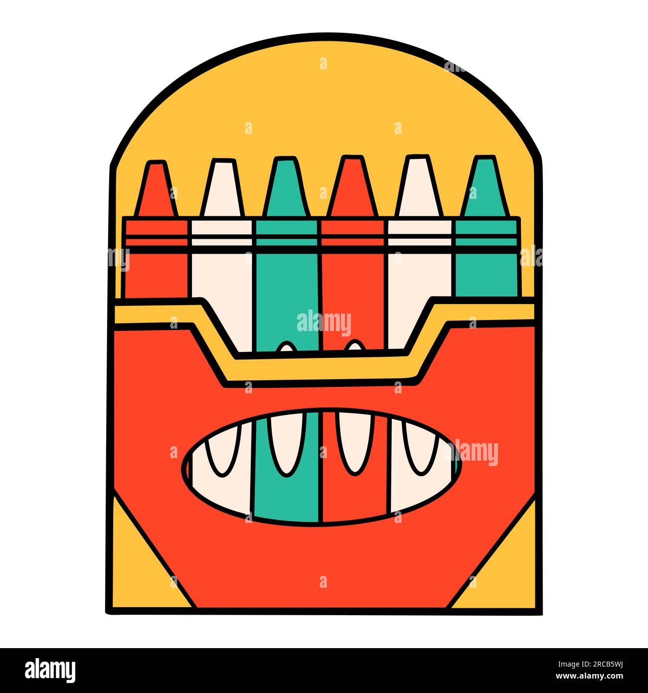 White crayon Stock Vector Images - Alamy