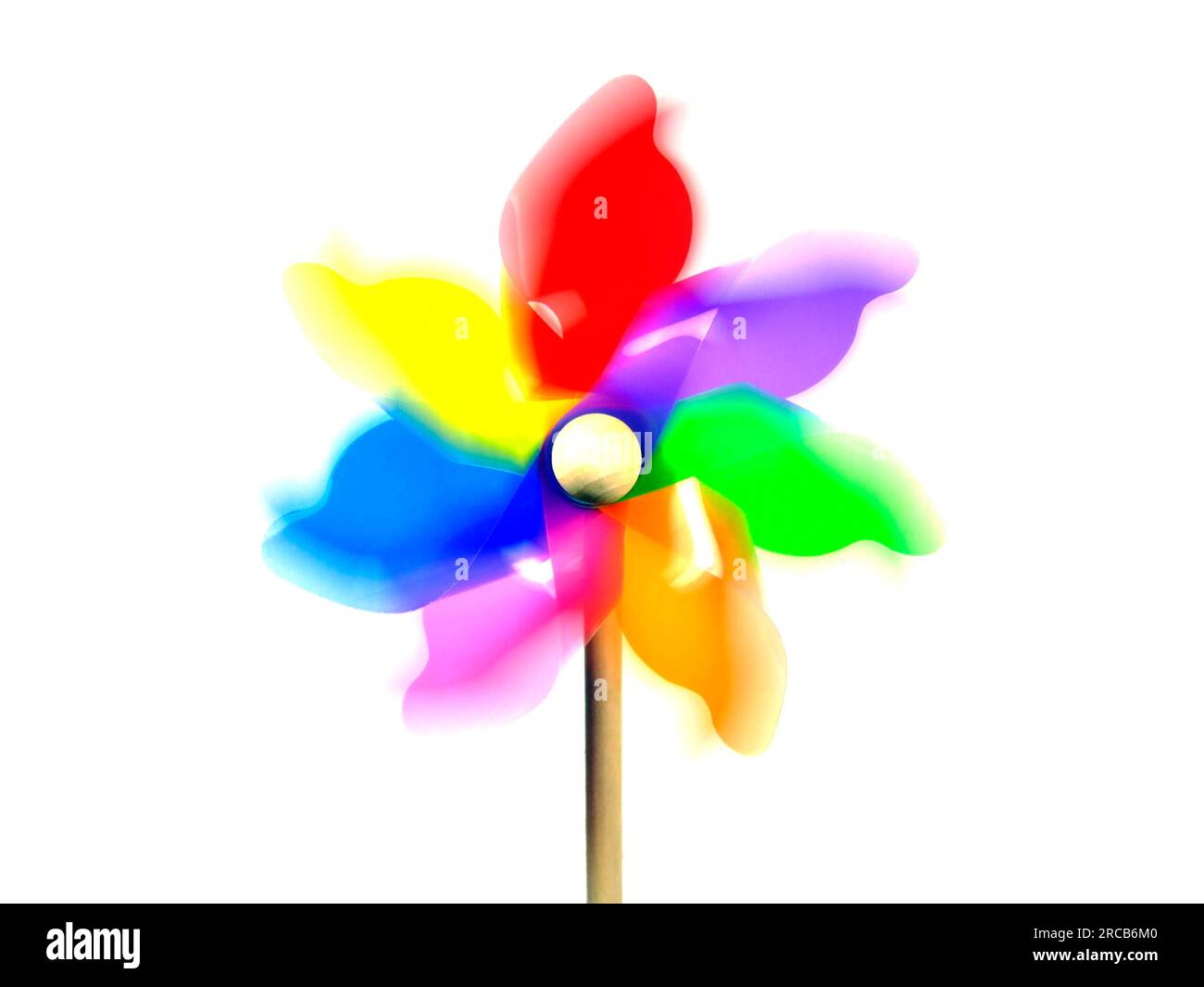 A colourful spinning children's windmill Stock Photo - Alamy
